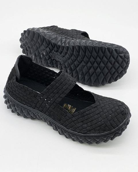 Rock Spring Over black, elastyczne półbuty damskie, tęgość F-G-H ...